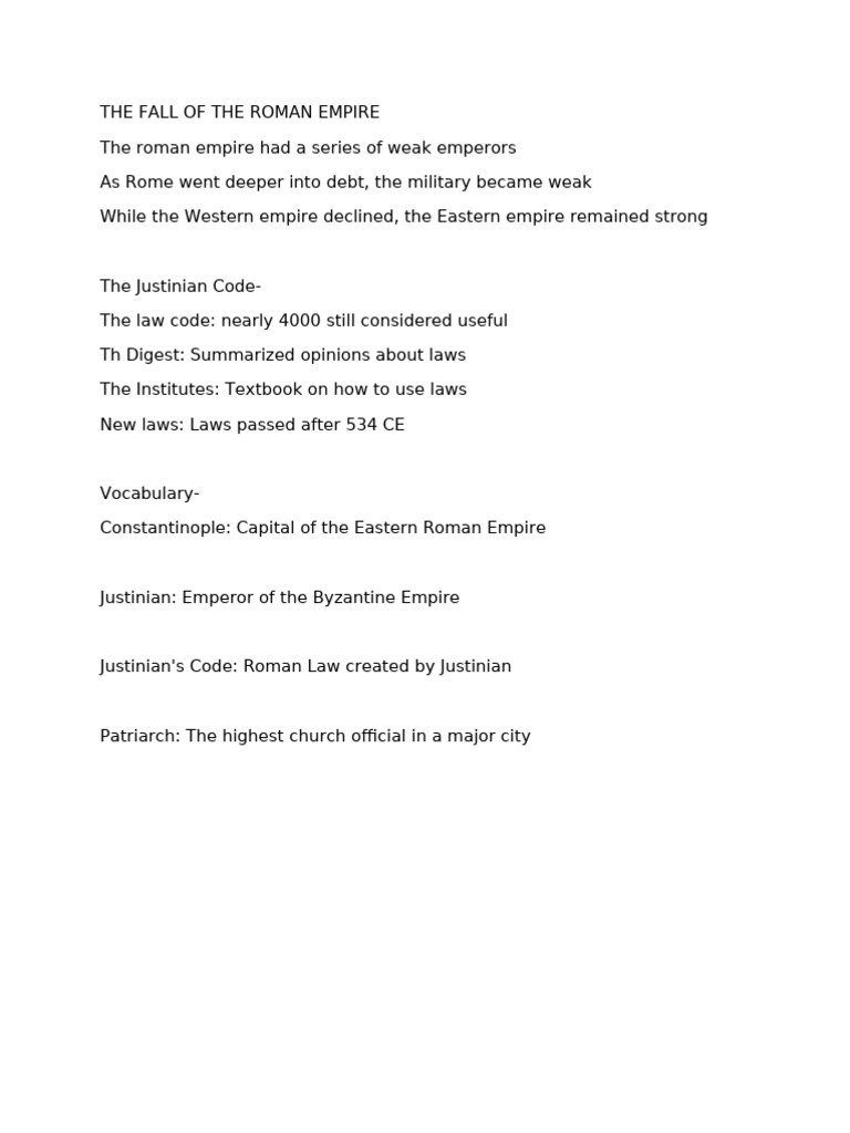 The Fall of The Roman Empire | PDF