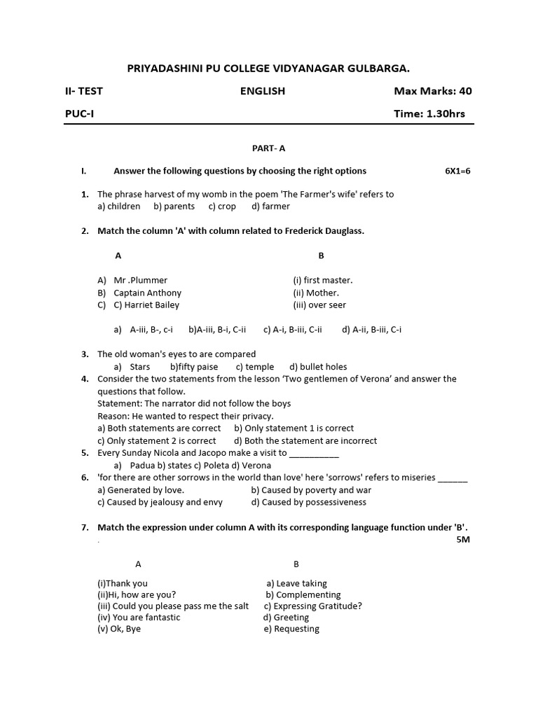 Pu I Question Paper - 241218 - 180940 | PDF