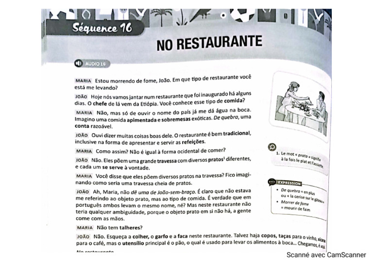 No Restaurante | PDF
