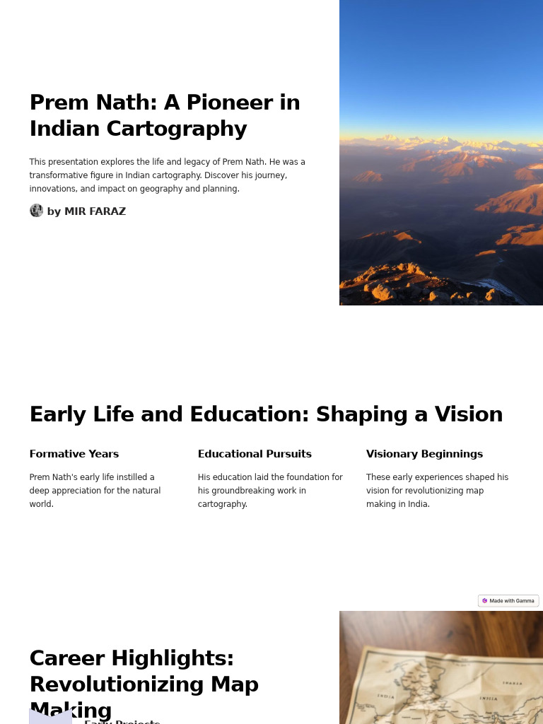Prem Nath: Pioneer of Indian Cartography | PDF | Cartography | Geography