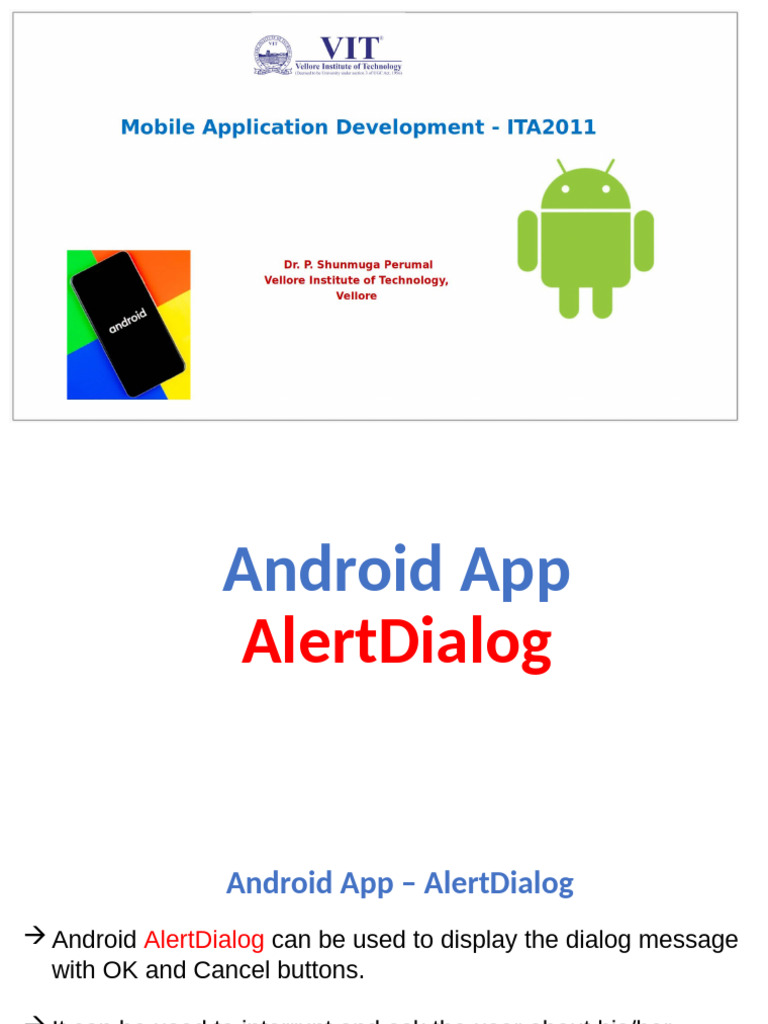 Android AlertDialog Implementation Guide | PDF | Android (Operating System) | Software Engineering