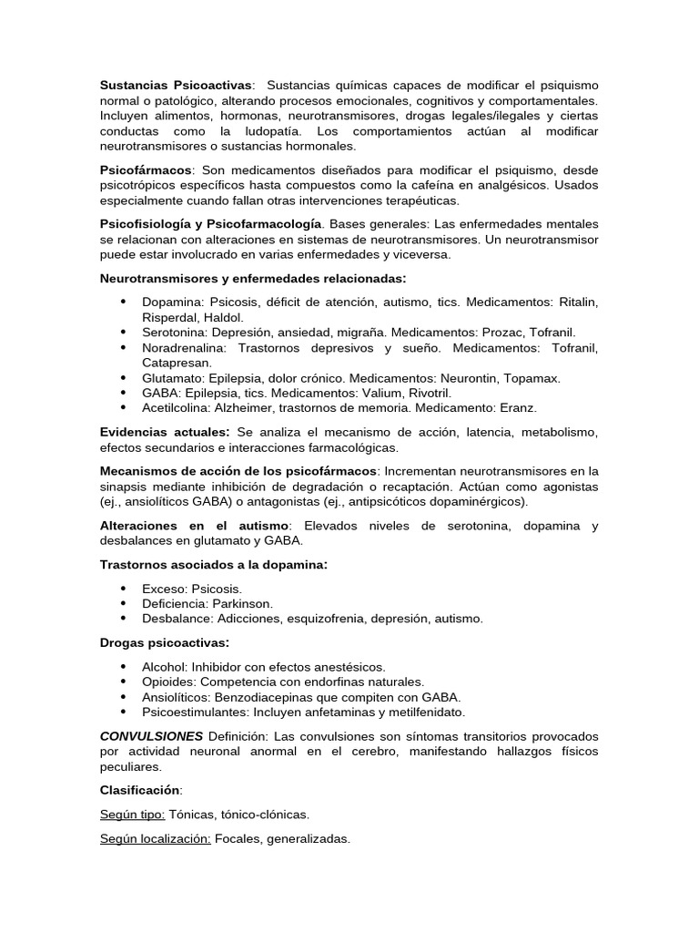 Sustancias Psicoactivas | PDF | La dependencia de sustancias | Drogas