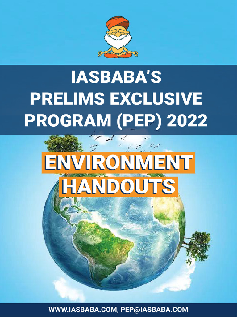 PEP 2022 Environment Day-3 Handout | PDF | Biodiversity | Protected Area