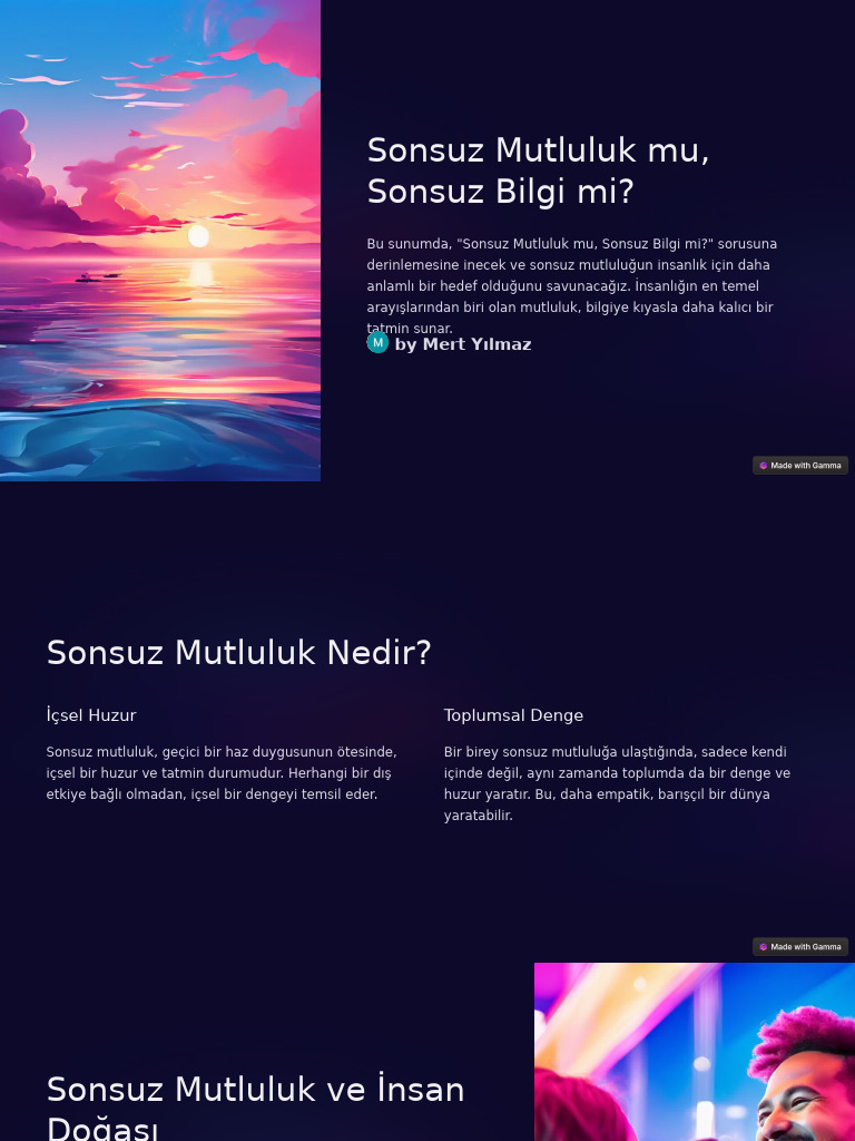 Sonsuz Mutluluk Mu Sonsuz Bilgi Mi | PDF
