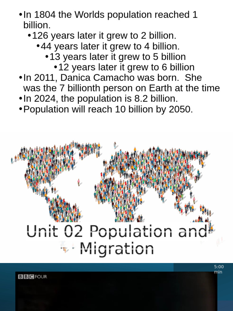 Unit 02 Population and Migration | PDF | Human Migration | Total Fertility Rate