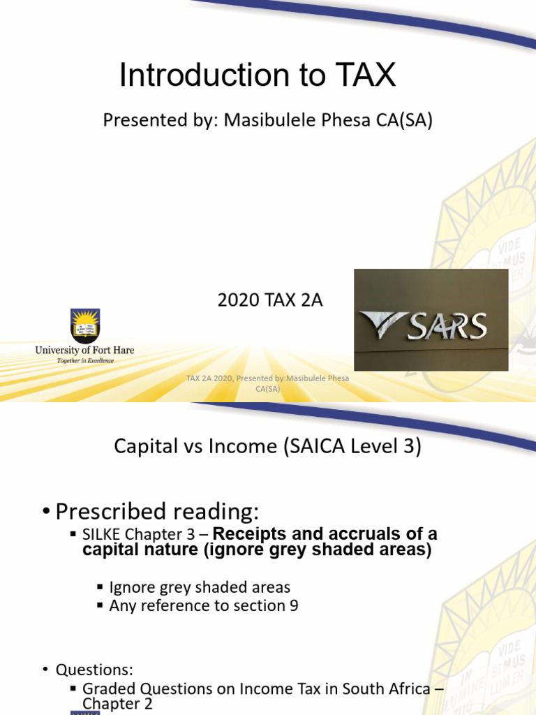 Understanding Capital vs Income Tax | PDF | Gross Income | Taxes