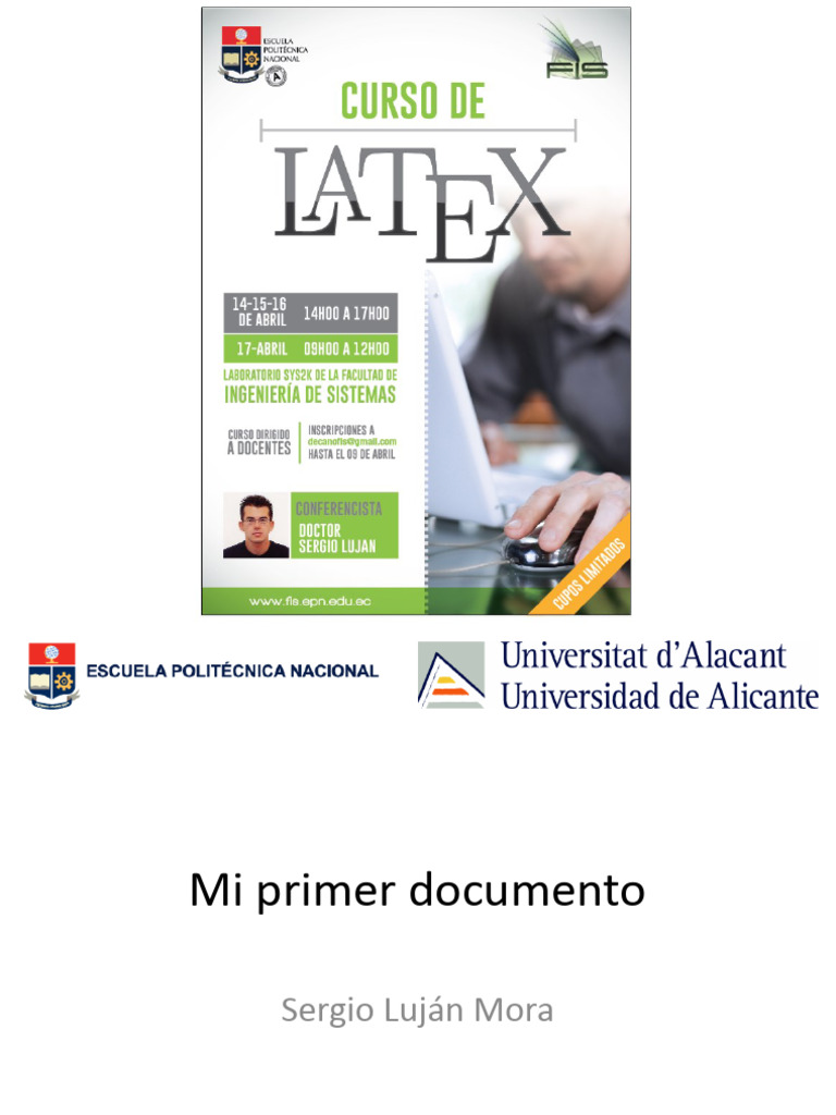 3. Mi Primer Documento | PDF | Te X | Archivo de computadora