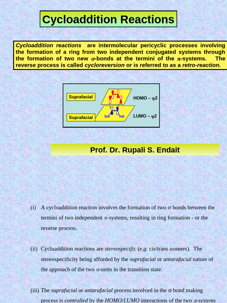 Cycloaddition | PDF | Physical Chemistry | Unit Processes