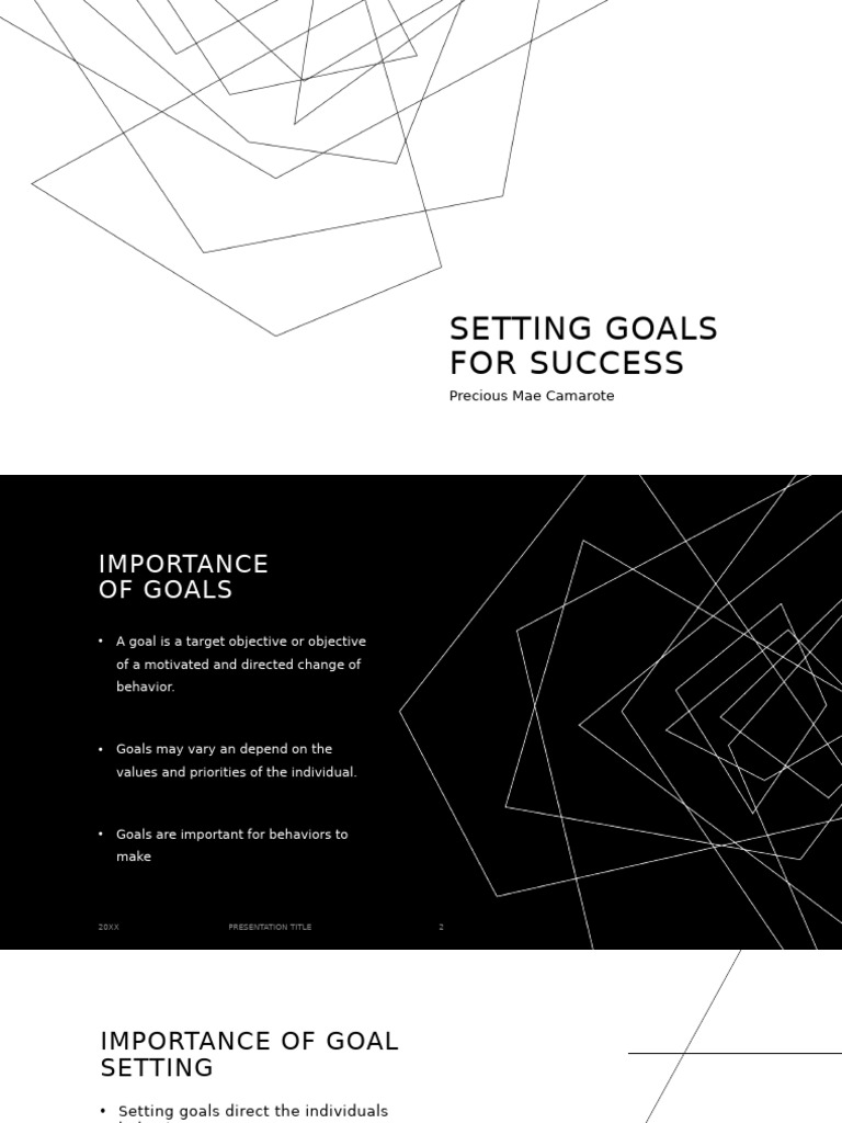 Setting Goals For Success | PDF