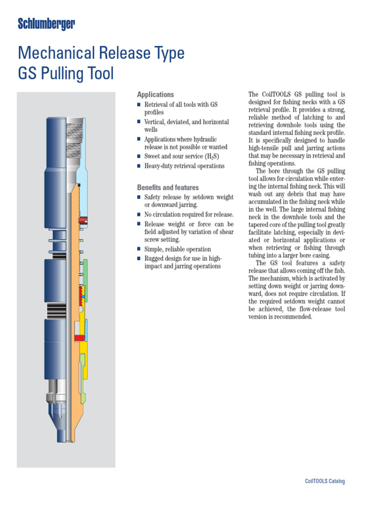 GS Pulling Tool for Downhole Retrieval | PDF | Mechanical Engineering