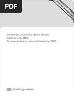 Cambridge IGCSE 0478 Computer Science Syllabus For Examination in 2026 ...