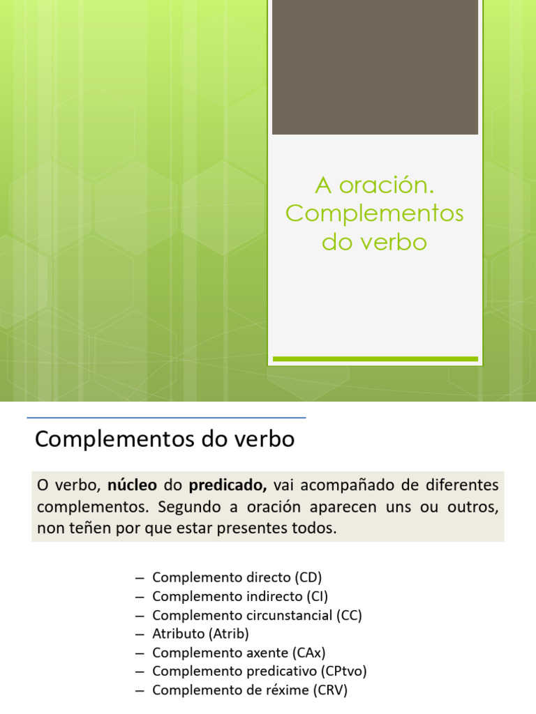 2. Complementos do verbo CD, CI, CC | PDF