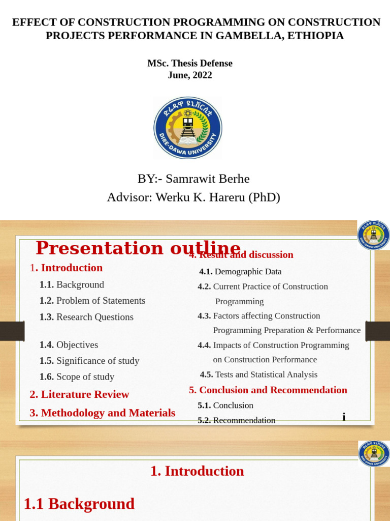 Final Thesis PPT - Samrawit Berhe | PDF | Cronbach's Alpha | Statistics