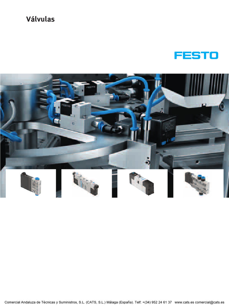 Valvulas FESTO | PDF | Conector eléctrico | Válvula