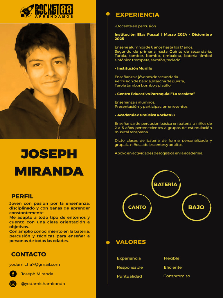 CV Joseph Miranda | PDF