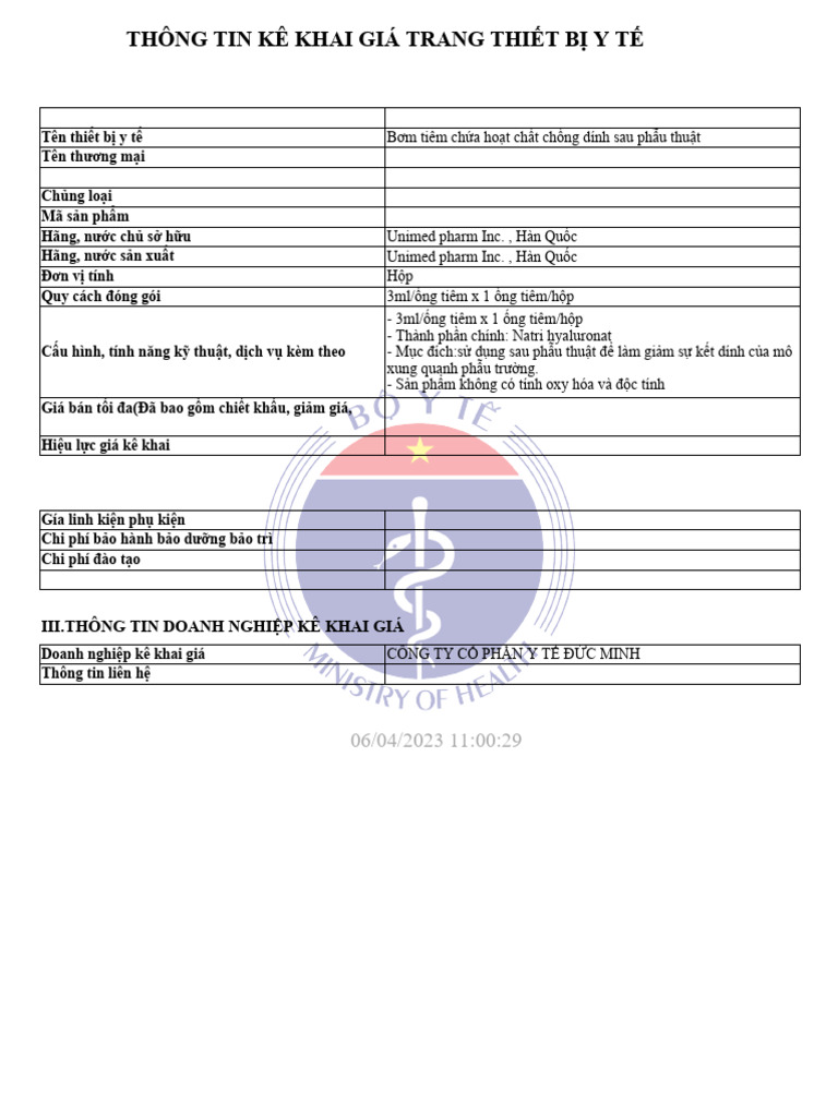 KKG Protad 3ml | PDF