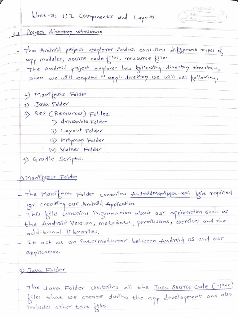 Unit-3_UI Components and Layouts | PDF