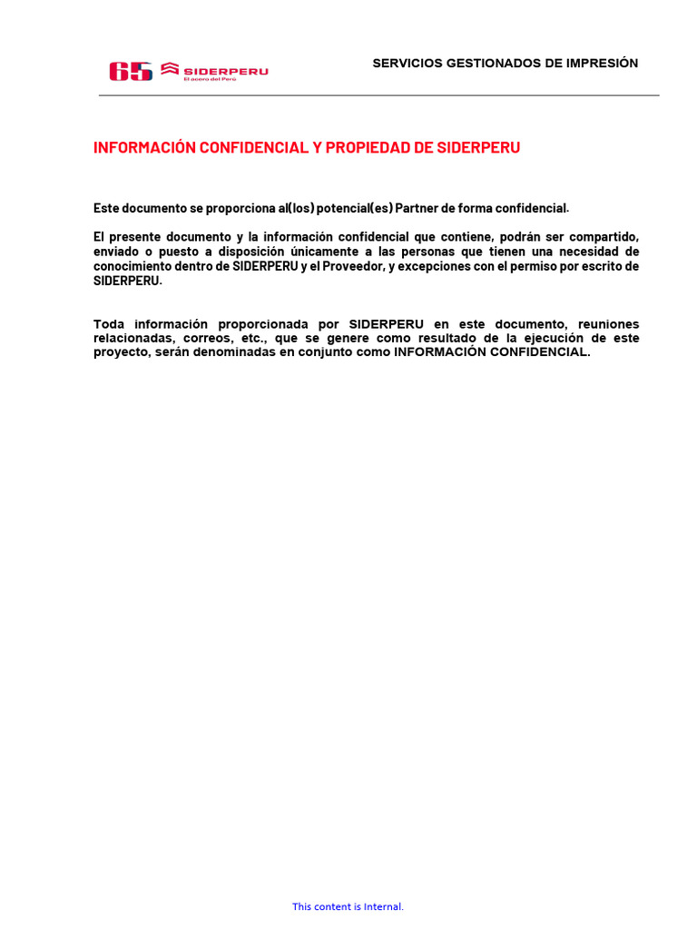 TDR SIDERPERU | PDF | Impresora (Computación) | Software