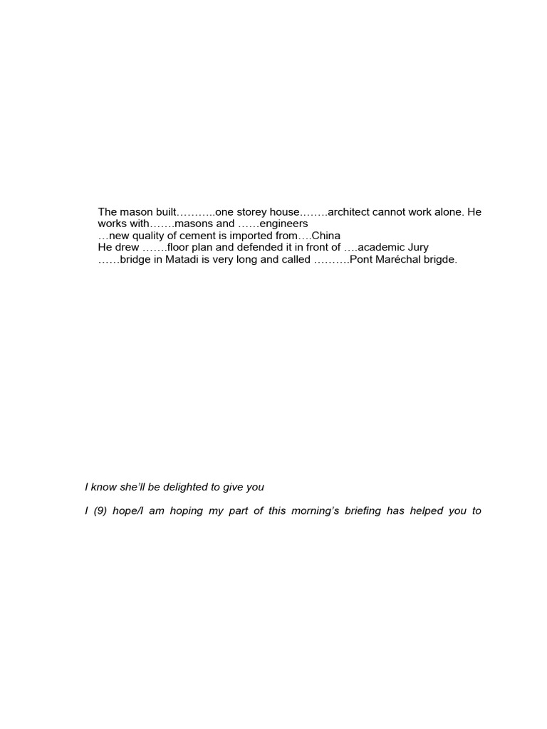 grammar exercises | PDF | English Language | Linguistics