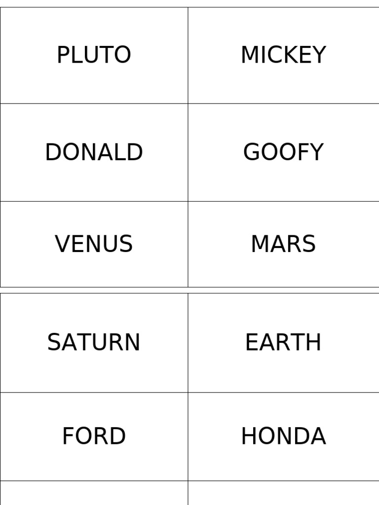 Lab Grouping Game Printouts | PDF