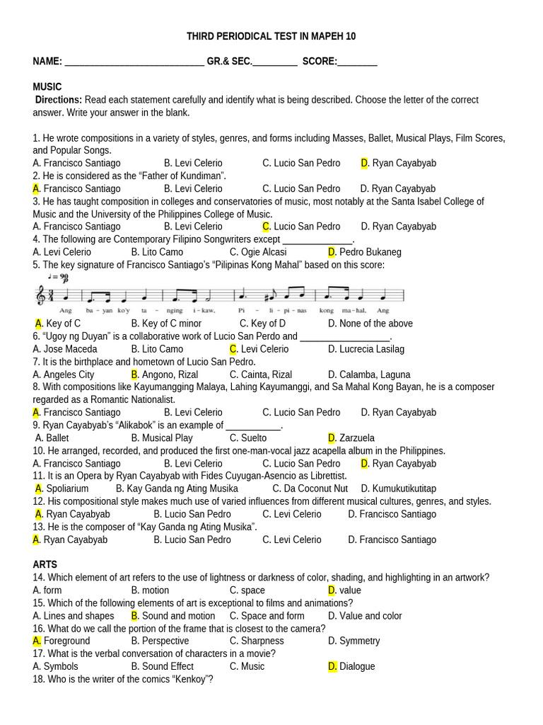 PT_G10_MAPEH | PDF | World Health Organization | Global Health