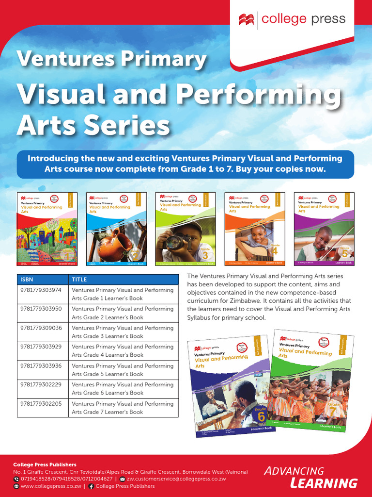 Ventures Primary Arts Series Overview | PDF
