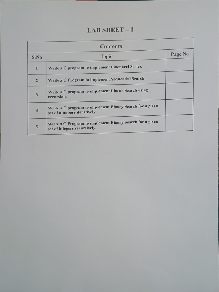 Daa Checked Labsheet1 | PDF
