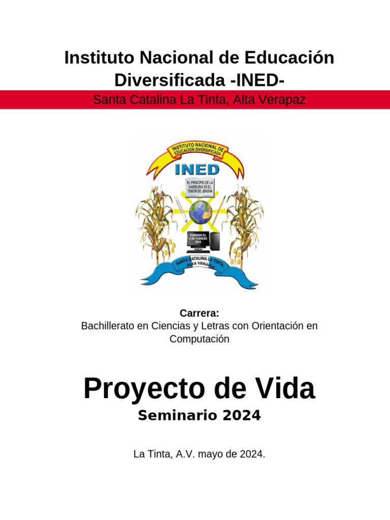 Proyecto de Vida Bach INED | PDF | Amor | Sicología