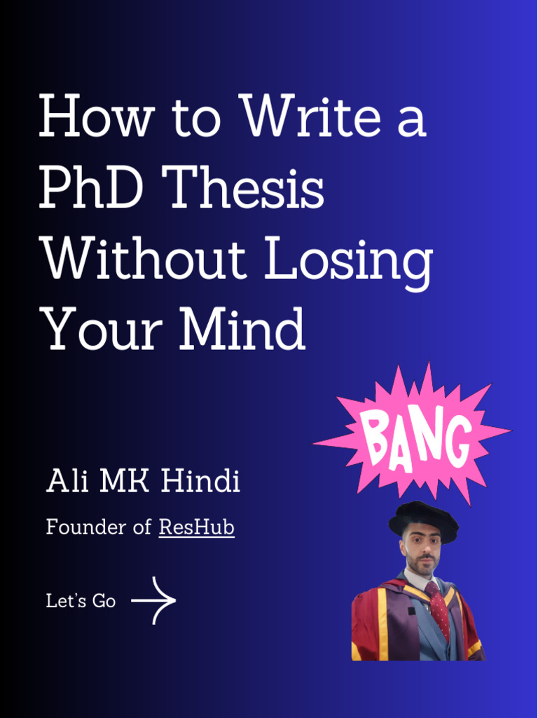 How To Write A PHD Thesis | PDF