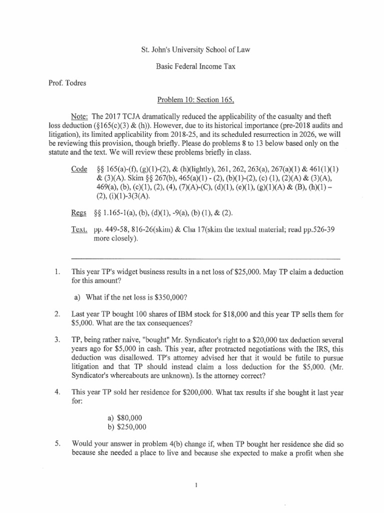 BP - Problem 10 | PDF | Tax Deduction | Insurance