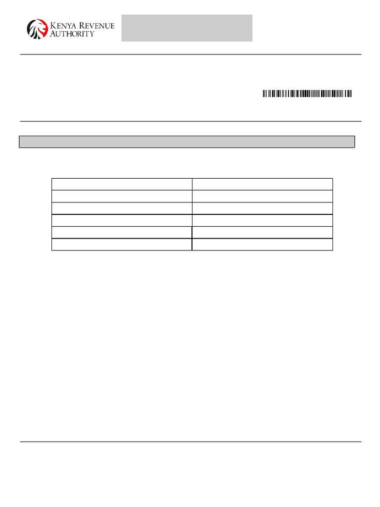 KRA Tax Amnesty Certificate Details | PDF