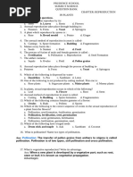Reproduction in Plants - Revision Questions | PDF | Flowers | Reproduction