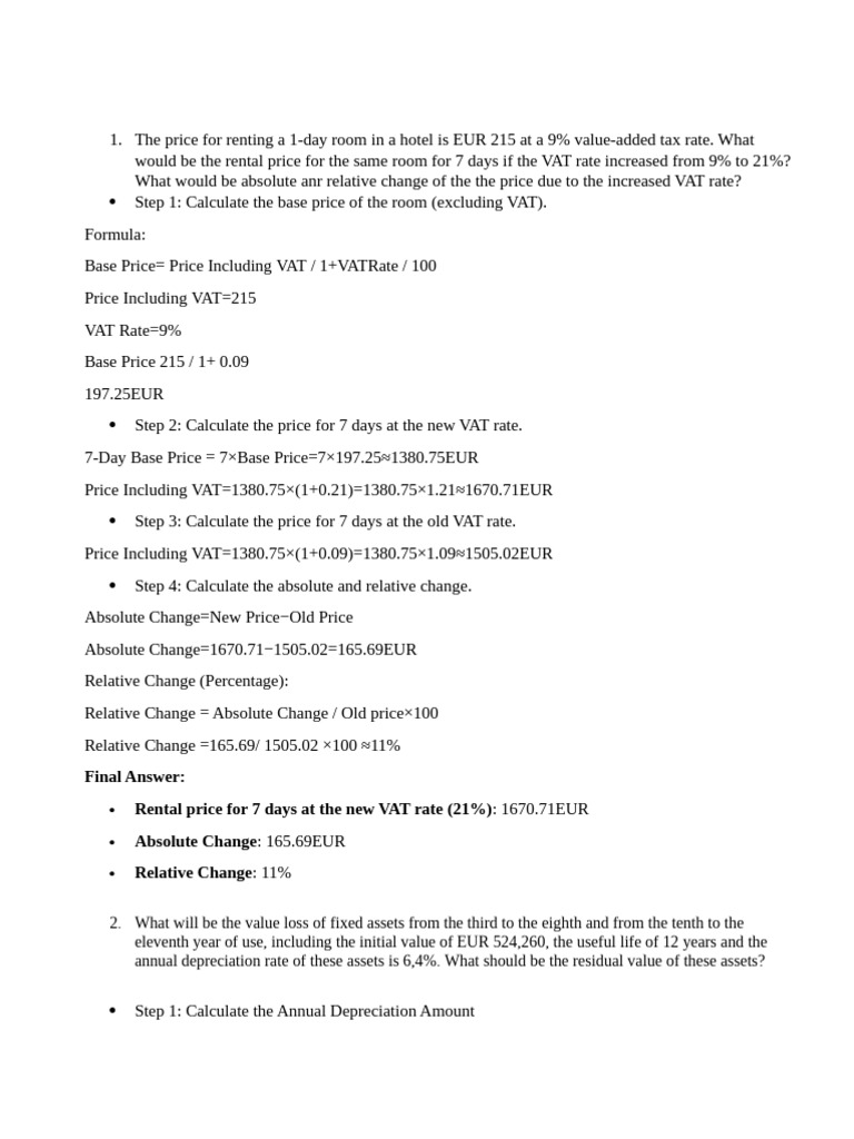 Microeconomics. Control Work Zubair Tahir | PDF | Depreciation | Cost ...