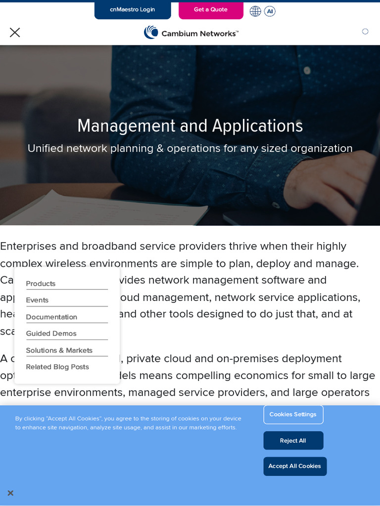 Network Software and Monitoring Tools - Cambium Networks | PDF | Cloud ...