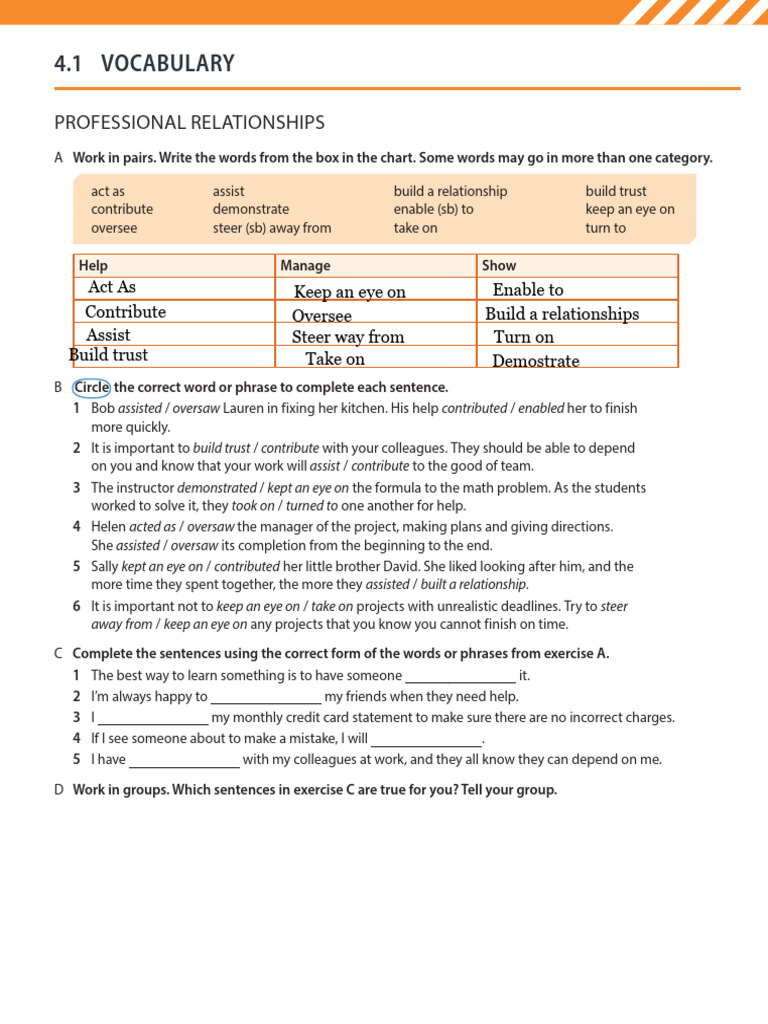 Unit 4 exercise 1 | PDF | Linguistics | Cognitive Science