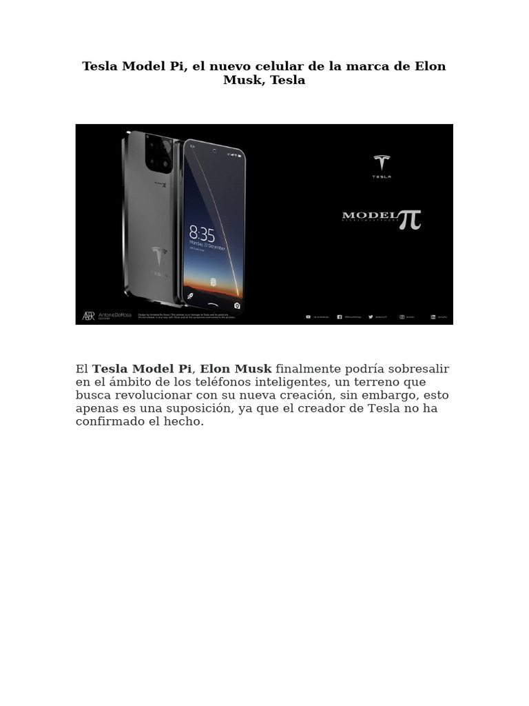 Tesla Model Pi | PDF