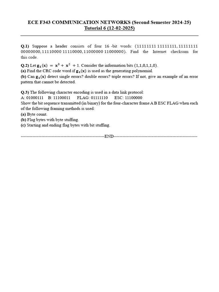 Communication Networks Tutorial | PDF
