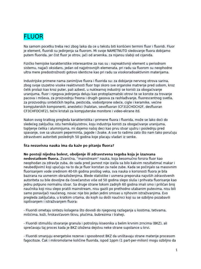 FLUOR | PDF