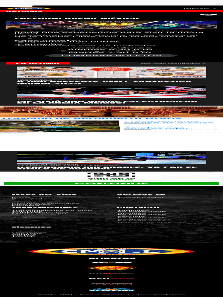 FREEDOM ARENA MÉXICO - CMLL La Mejor Lucha Libre del Mundo | PDF ...
