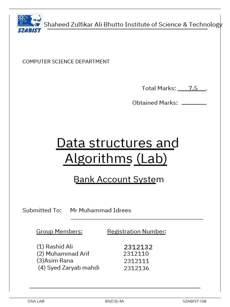 DSA Project 2.PDF | PDF | Computer Science | Computer Programming