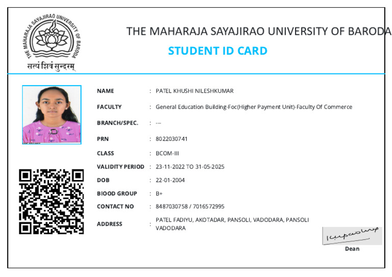 Msu Id Card Ty | PDF