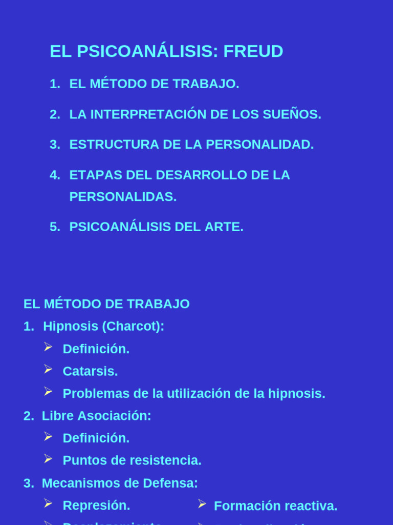 EL PSICOANÃ LISIS | PDF | Psicoanálisis | Mente inconsciente