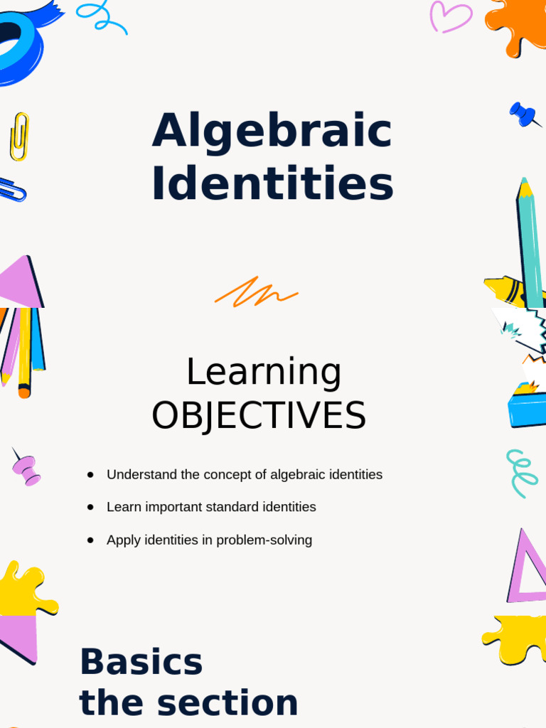 Algebraic Identities | PDF | Algebra | Polynomial
