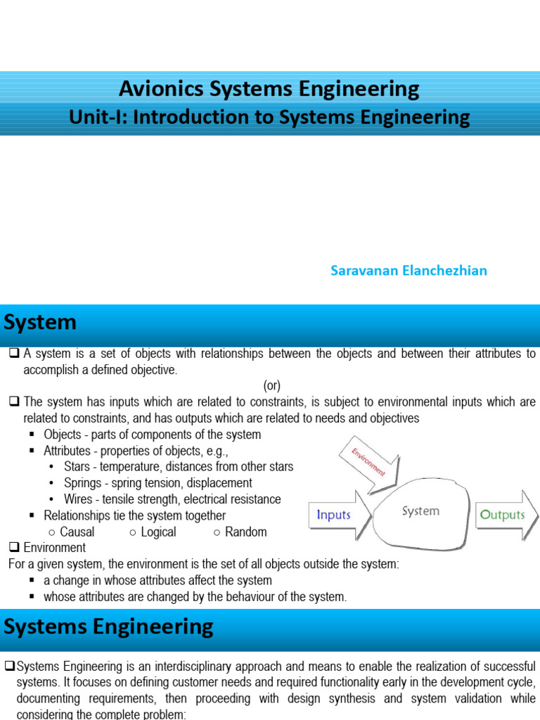 Avionics Systems Engineering Overview | PDF | Systems Engineering | System