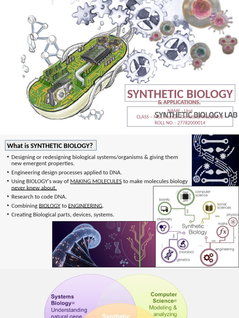 Overview of Synthetic Biology Concepts | PDF | Feedback | Dna Sequencing