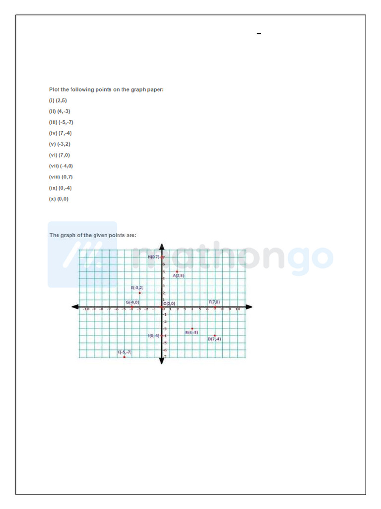RD Sharma Class 9 Chapter 8 Coordinate Geometry | PDF