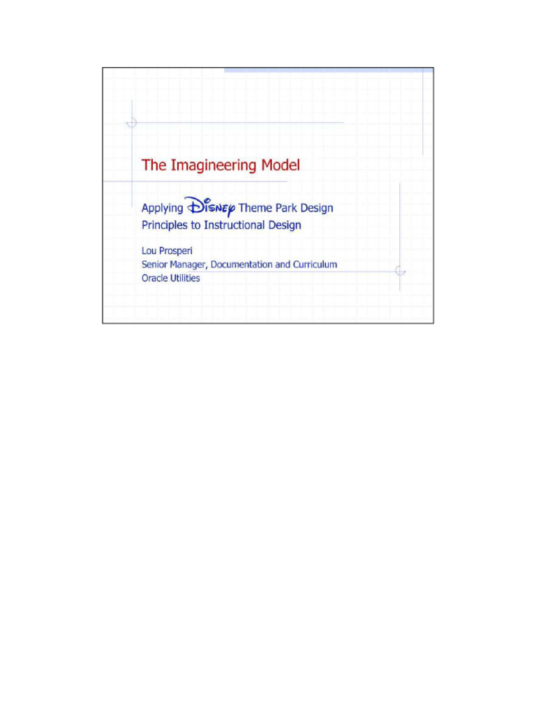 The Imagineering Model Applying Disney T | PDF | The Walt Disney Company