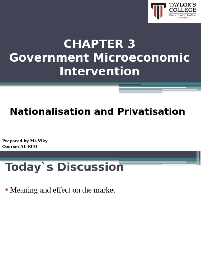 Nationalisation vs Privatisation Explained | PDF | Privatization ...