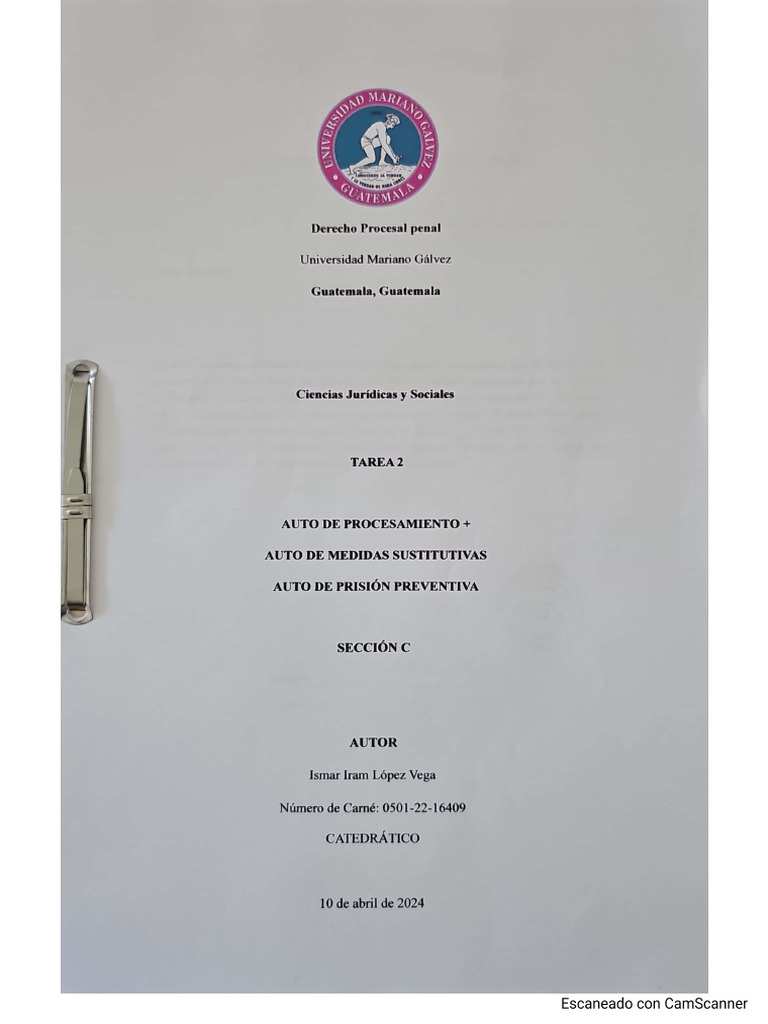 Tarea de Procesal 2 | PDF
