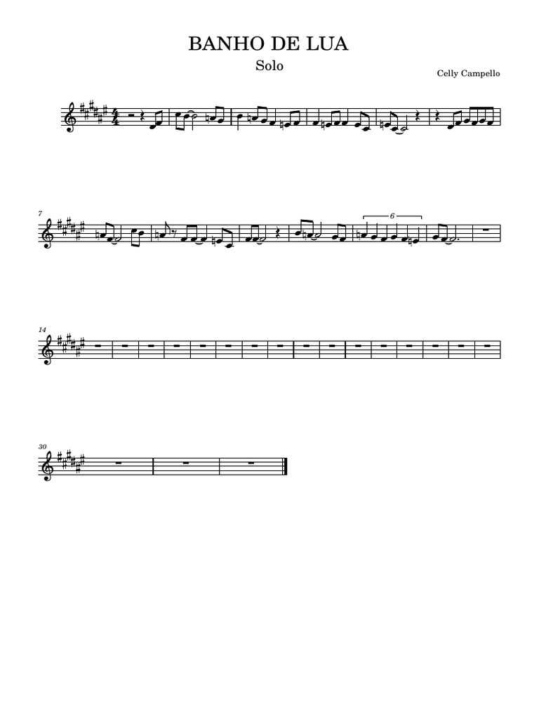 Banho de Lua (Solo) | PDF